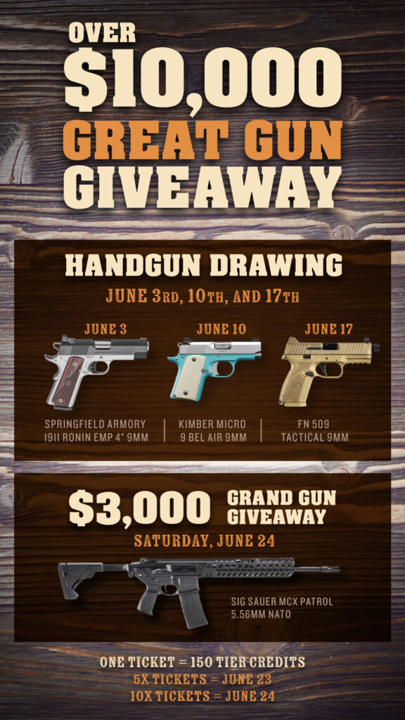 Over $10,000 Great Gun Giveaway – Gold Country Inn