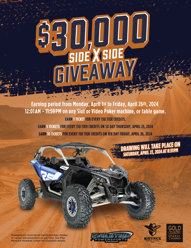 Maverick Casino and Hotel Elko | SideXSide Giveaway – Maverick Casino ...