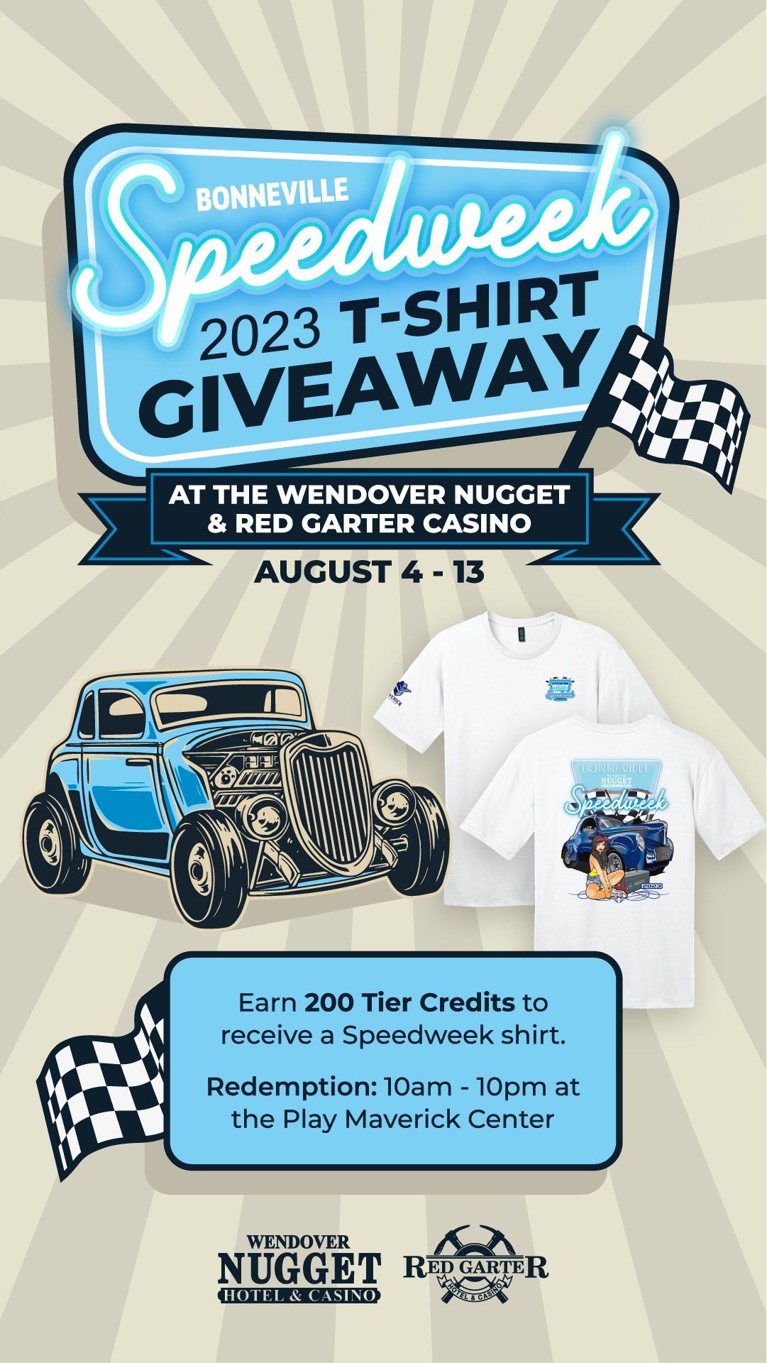 Speedweek T-Shirt Giveaway – Wendover Nugget Hotel and Casino
