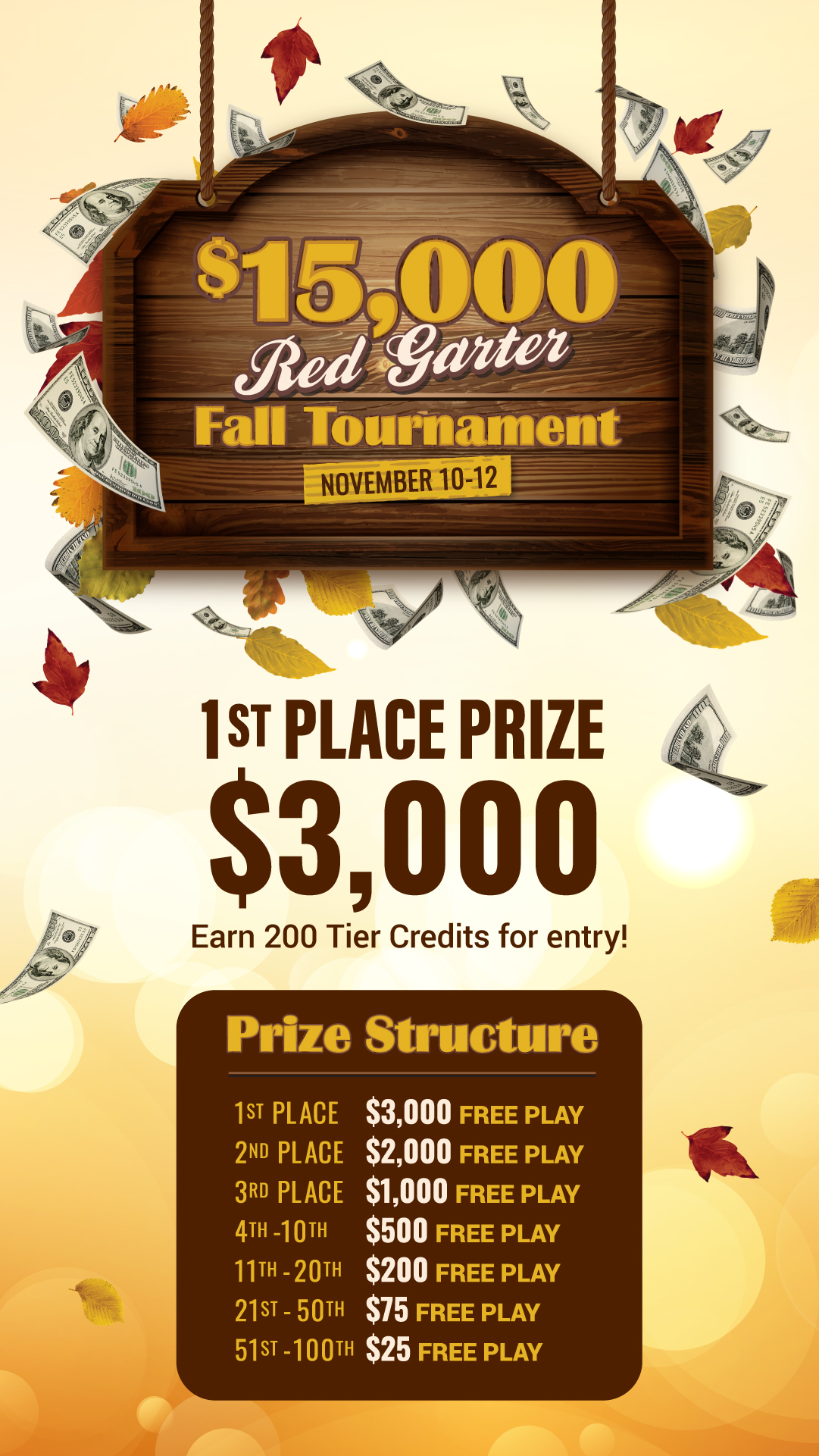 $15,000 Fall Tournament – Wendover Nugget Hotel and Casino