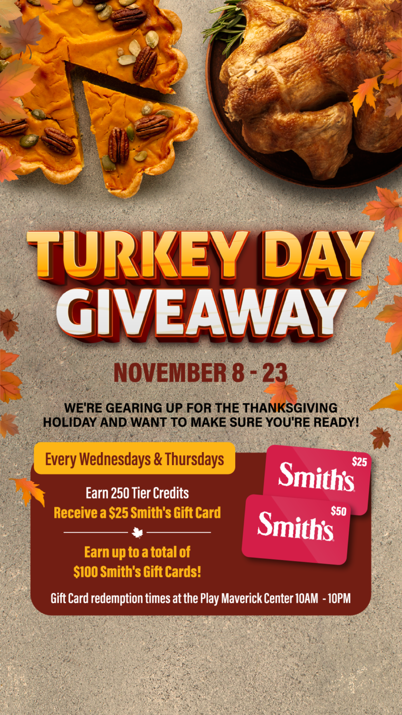 Turkey Day Giveaway – Wendover Nugget Hotel and Casino